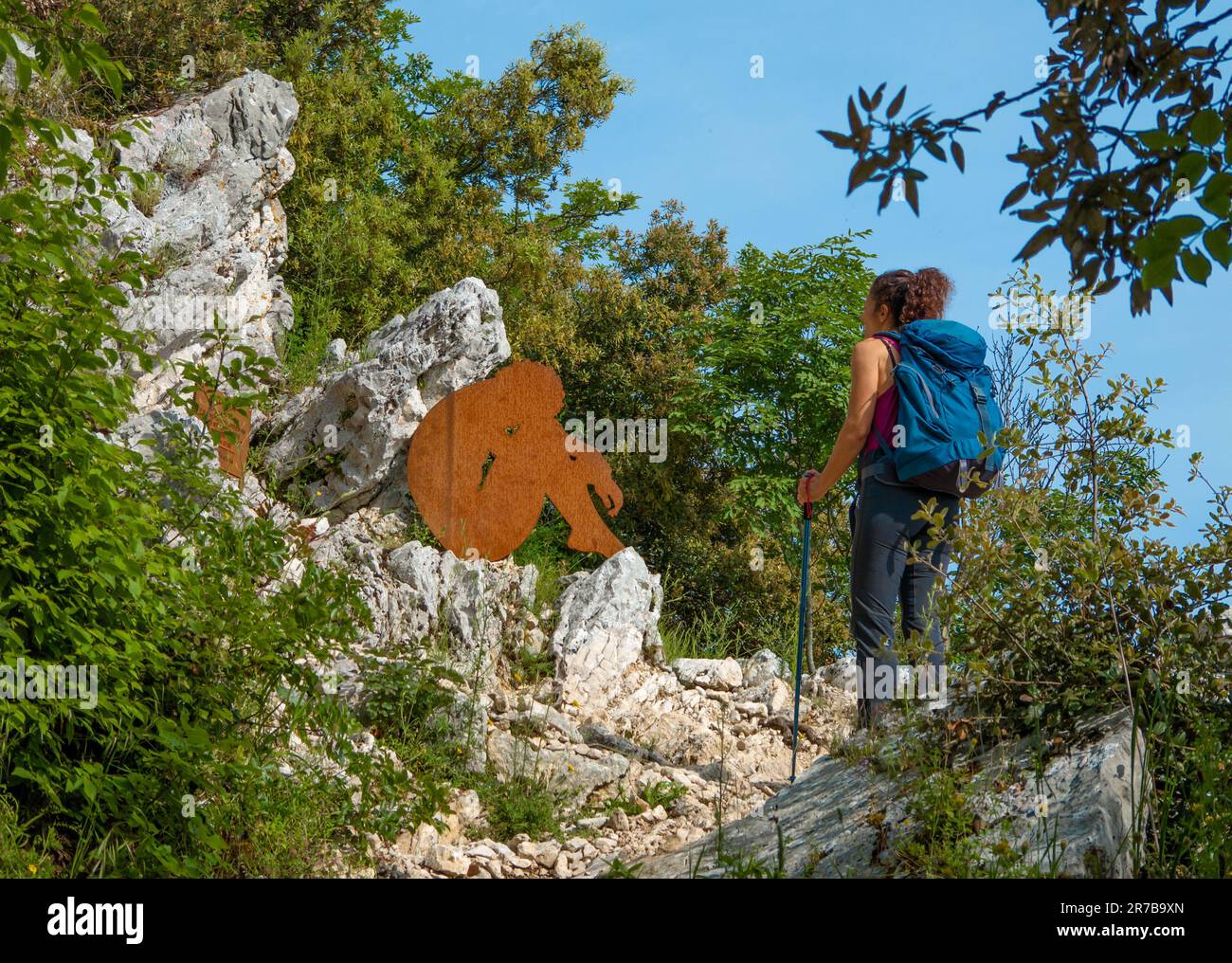 Patrica (Italy) - A view of Sentiero di Dante Alighieri path in ...
