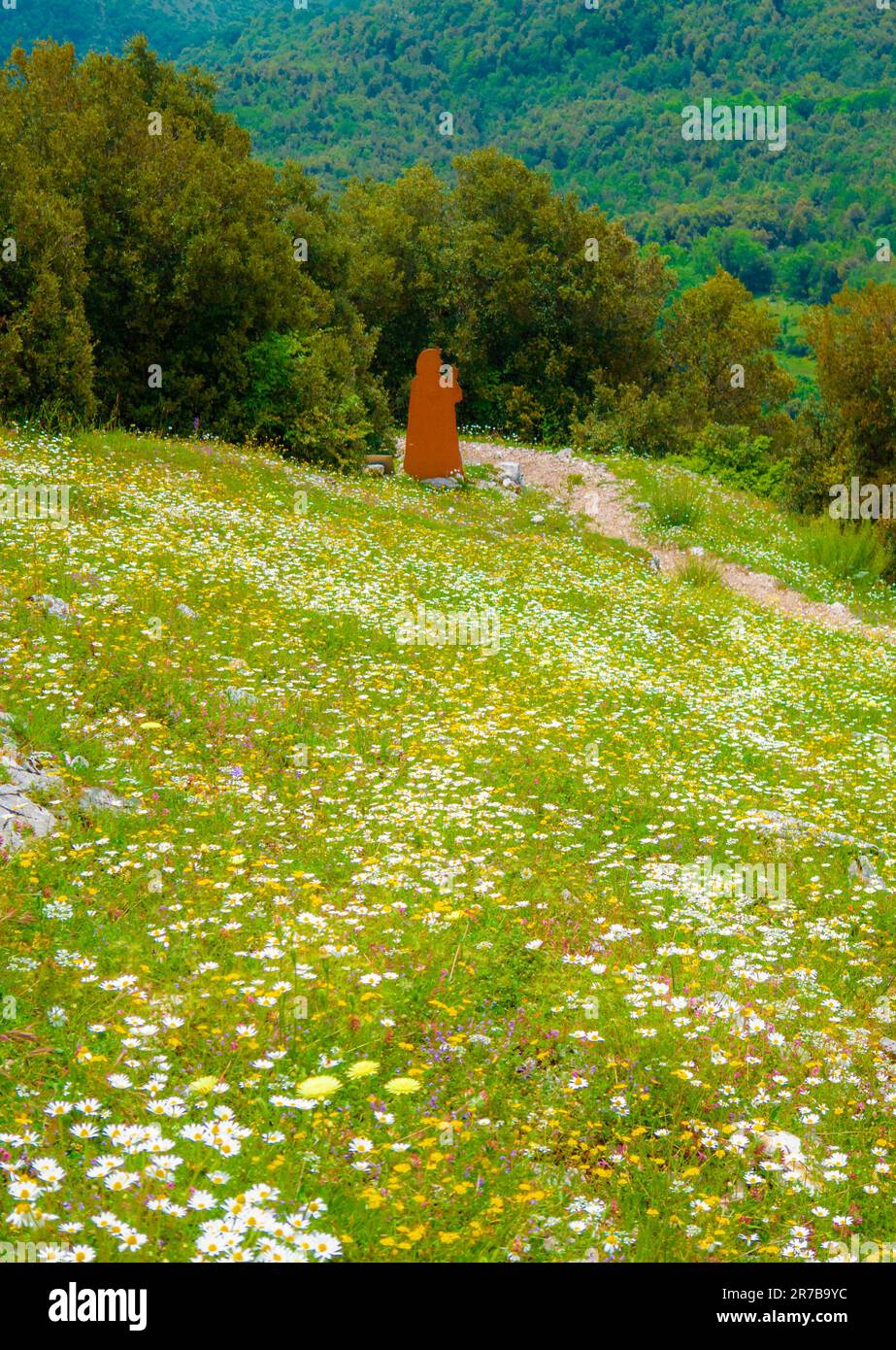 Patrica (Italy) - A view of Sentiero di Dante Alighieri path in ...