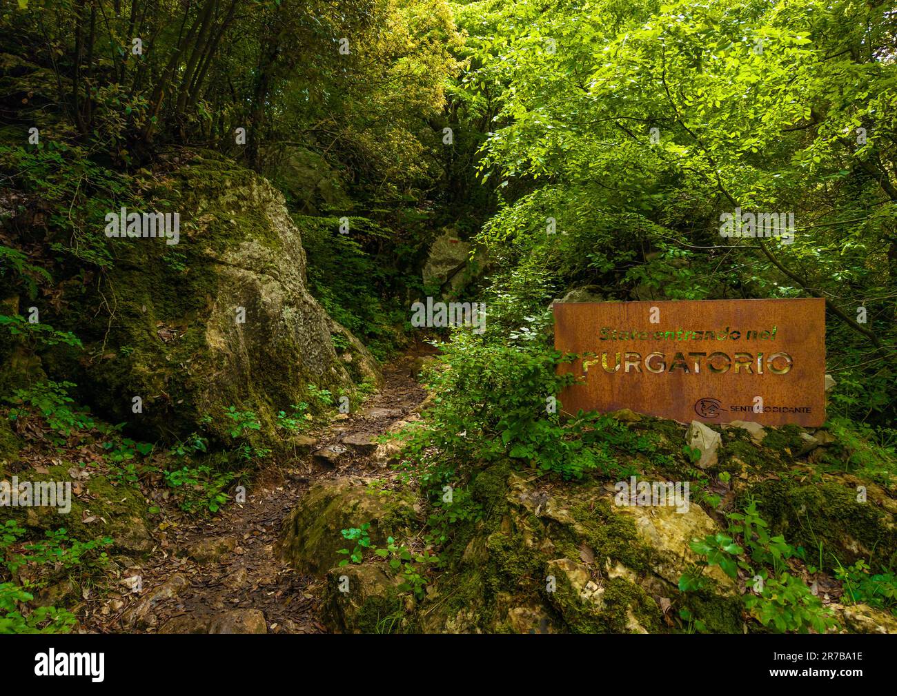 Patrica (Italy) - A view of Sentiero di Dante Alighieri path in ...