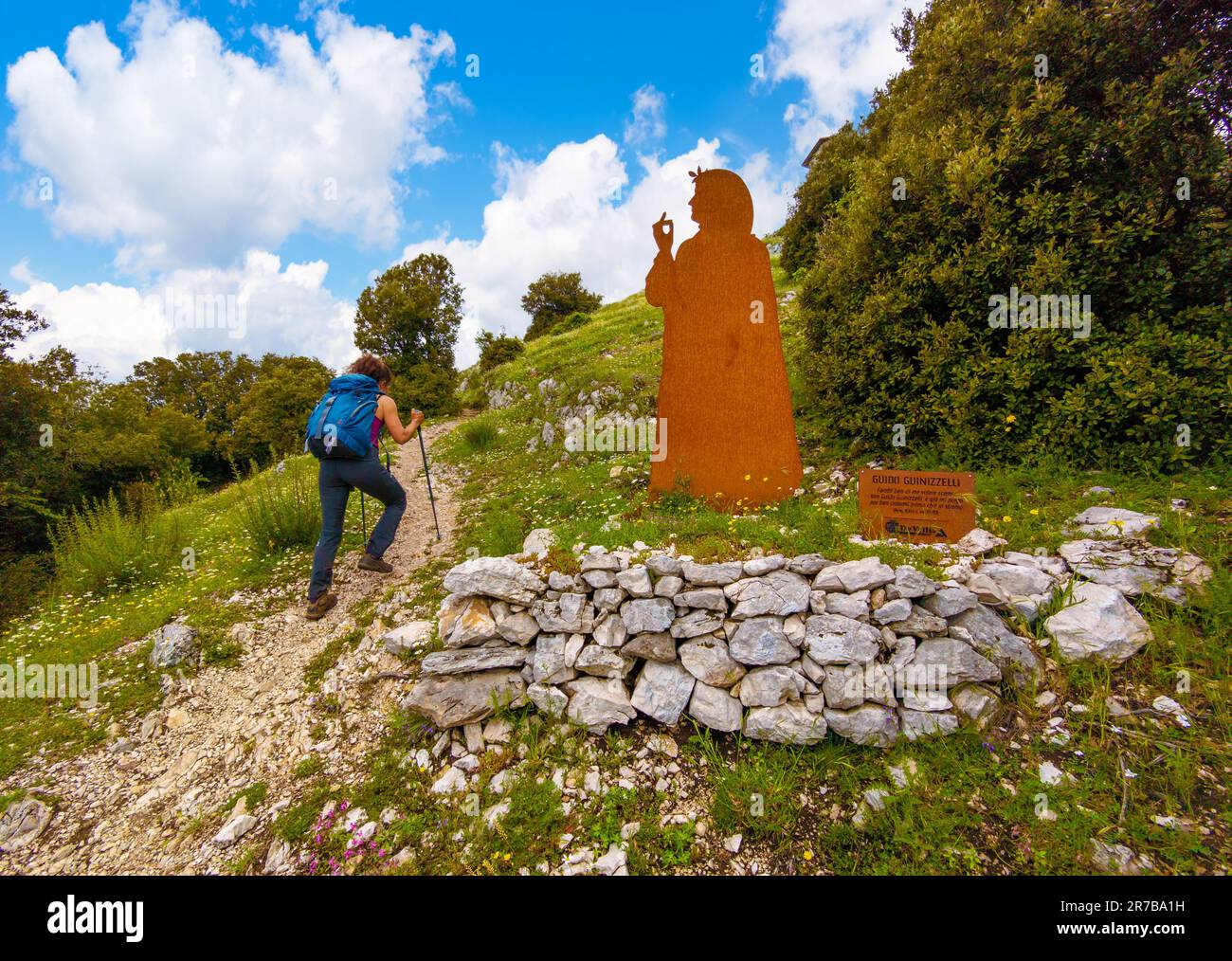 Patrica (Italy) - A view of Sentiero di Dante Alighieri path in ...