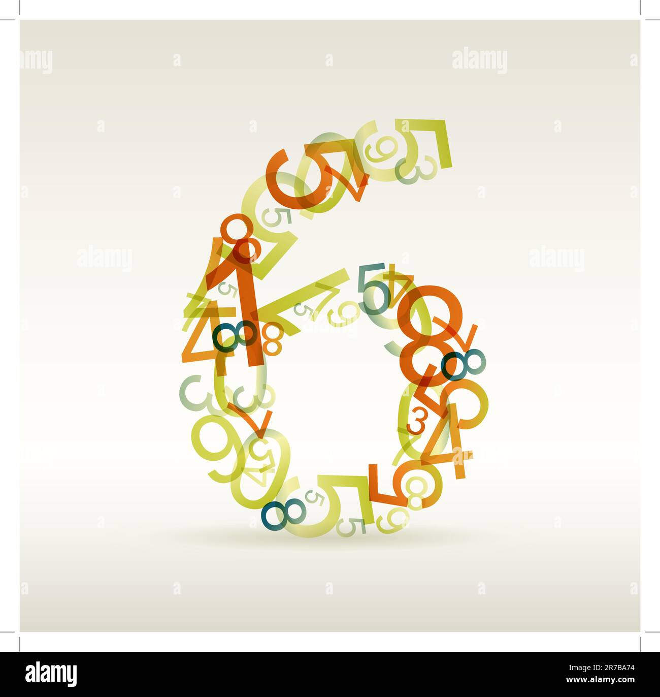 6 made from rainbow color hi-res stock photography and images - Alamy