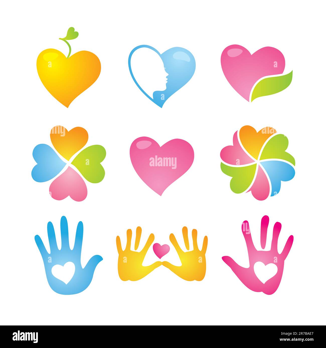 icon set - love and peace Stock Vector Image & Art - Alamy