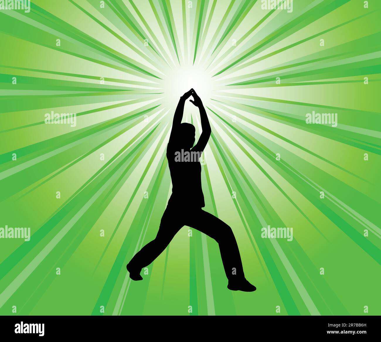 woman exercise on the abstract background - vector Stock Vector Image ...