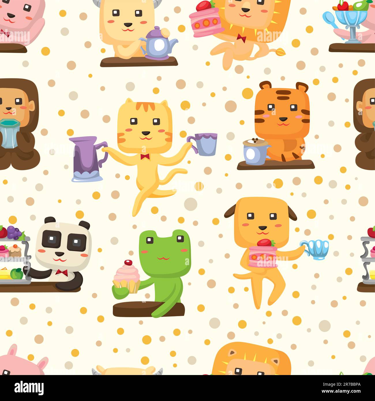 Dog tea party Stock Vector Images - Alamy