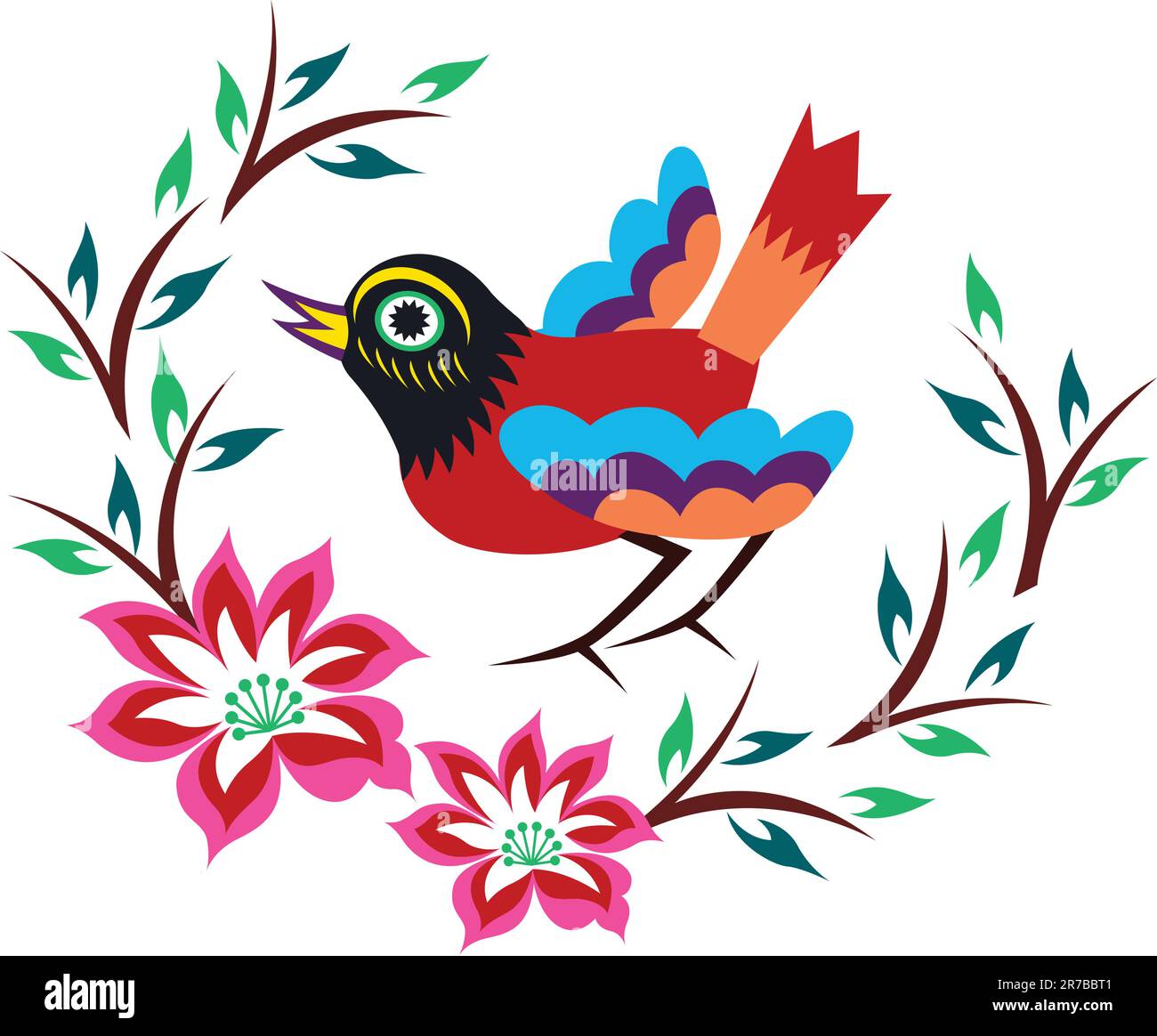 Bird Emblem Graphic Artwork Stock Vector Image & Art - Alamy