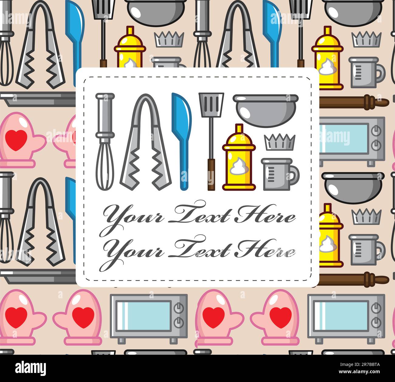 cartoon baking card Stock Vector Image & Art - Alamy