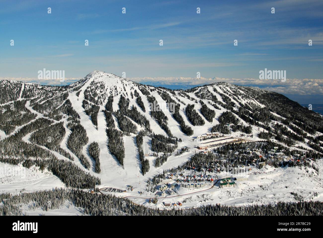 Aerial image of Mount Washington, BC, Canada Stock Photo - Alamy
