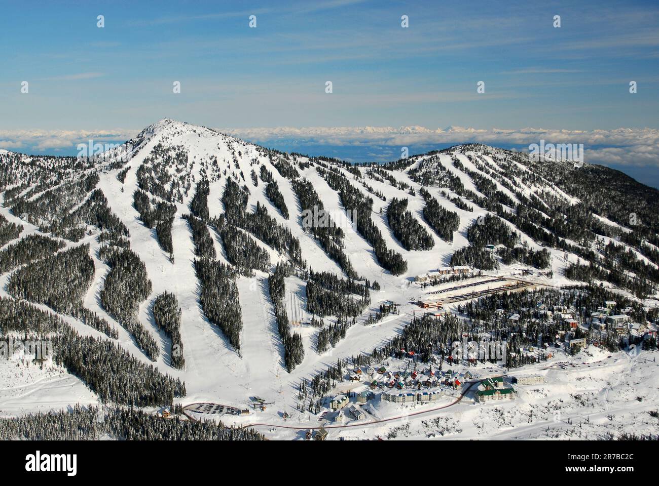 Aerial image of Mount Washington, BC, Canada Stock Photo - Alamy