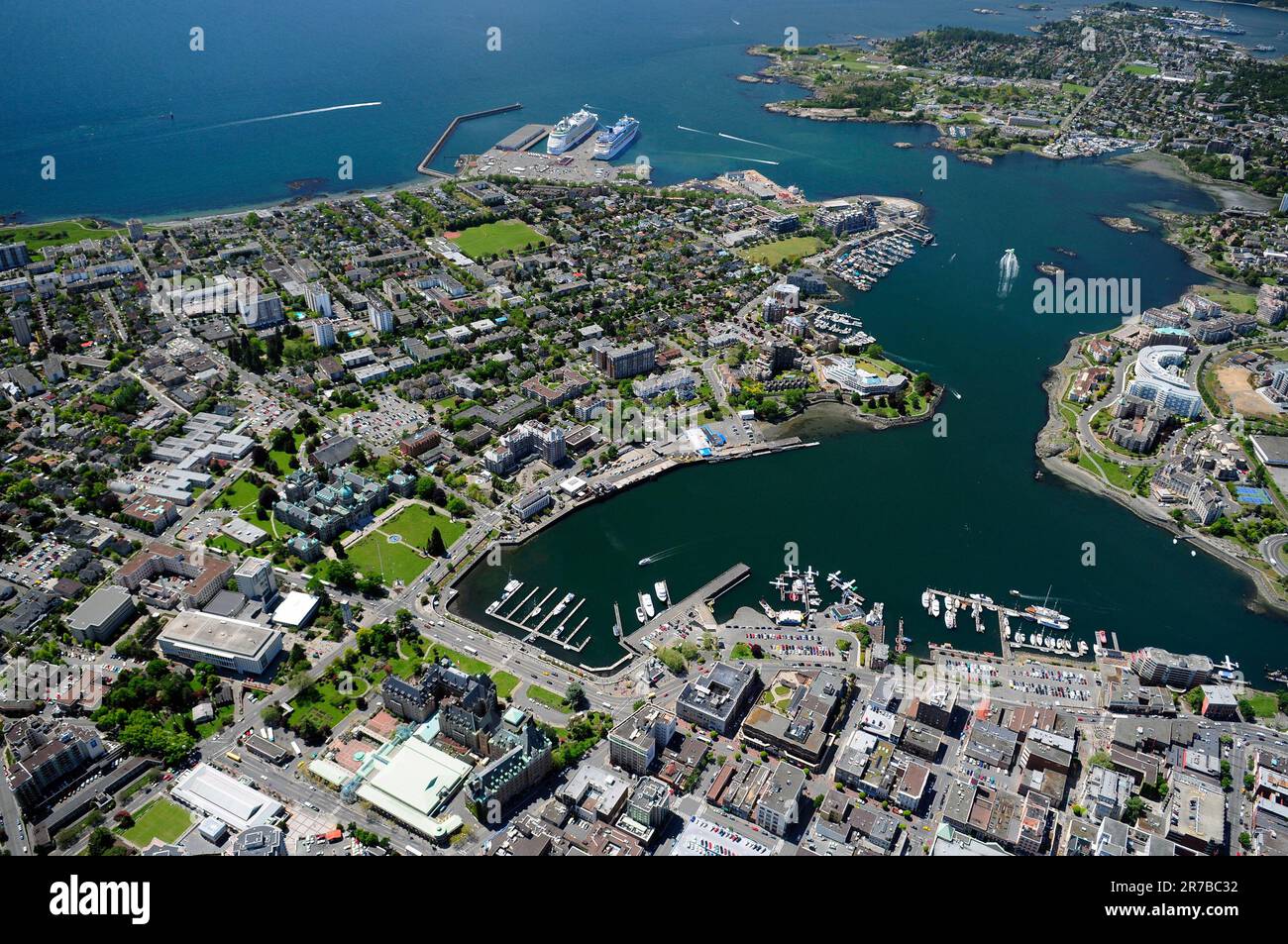 Aerial of Victoria, Vancouver Island, BC, Canada Stock Photo - Alamy
