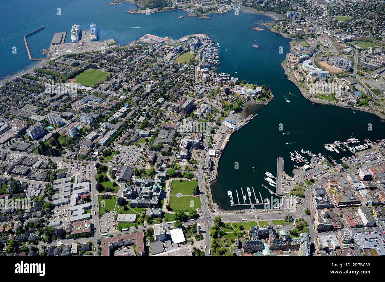 Aerial of Victoria, Vancouver Island, BC, Canada Stock Photo - Alamy