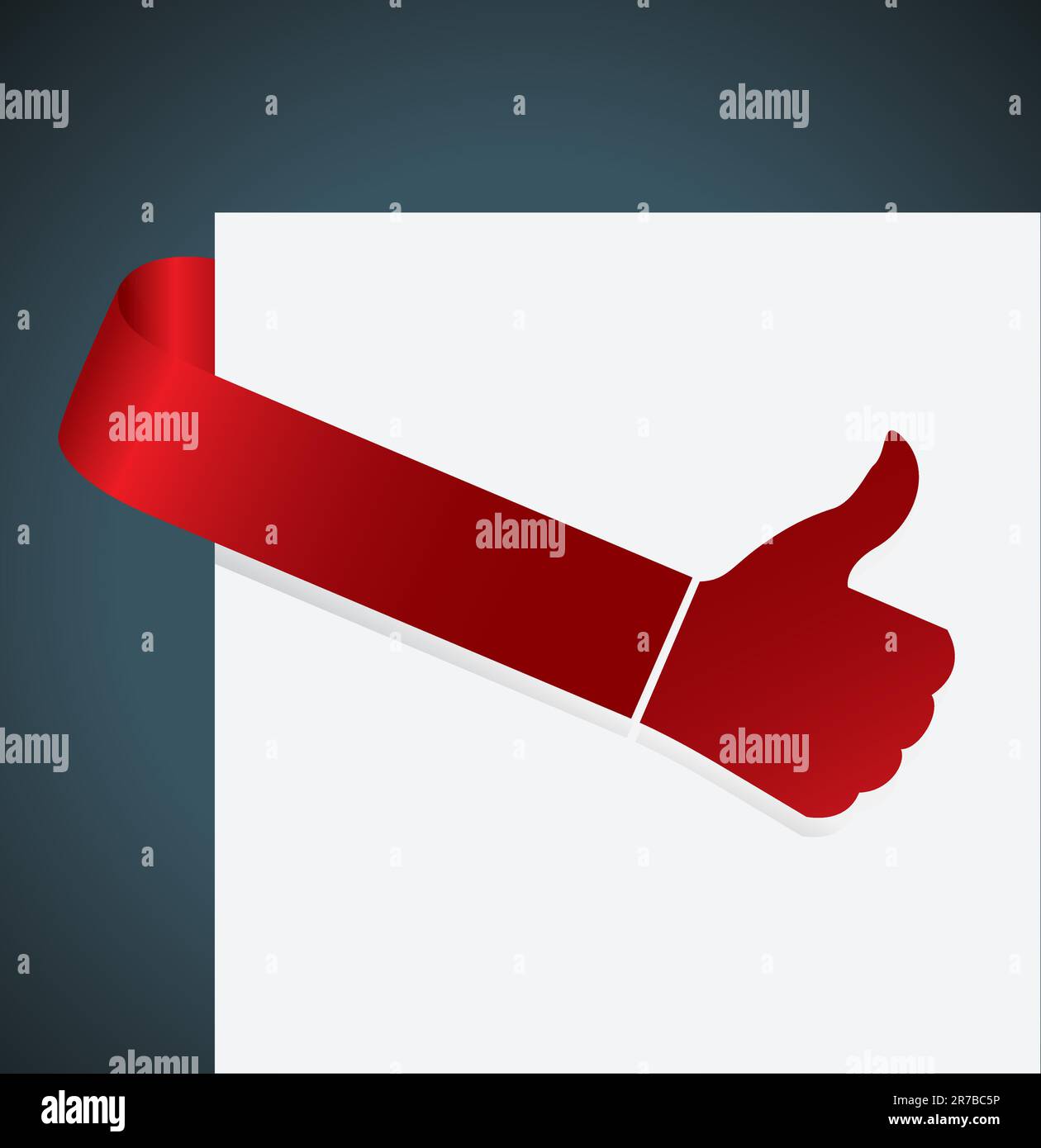 thumb up tag in red color Vector illustration Stock Vector Image & Art ...