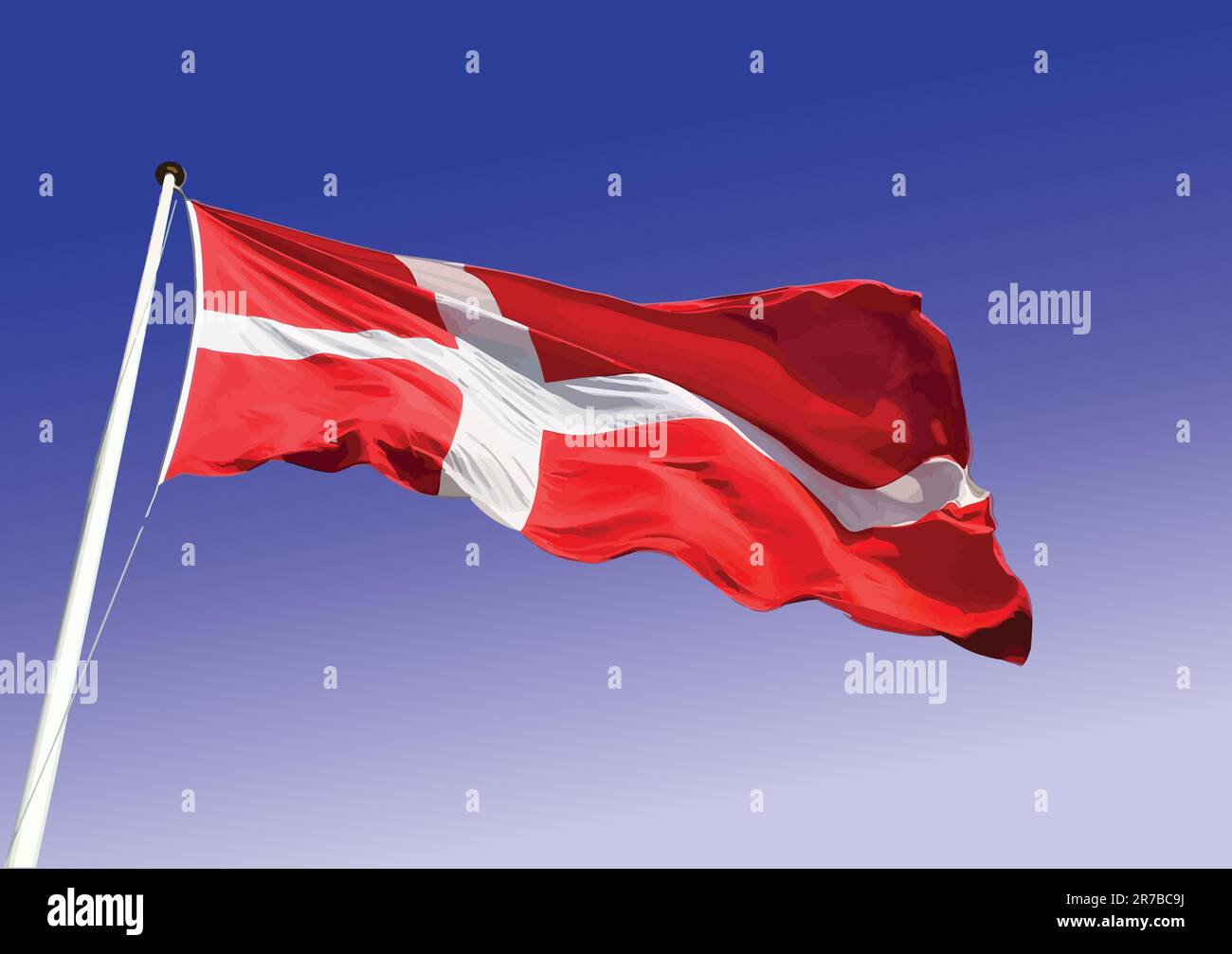 Flag Of Denmark Stock Vector Image And Art Alamy