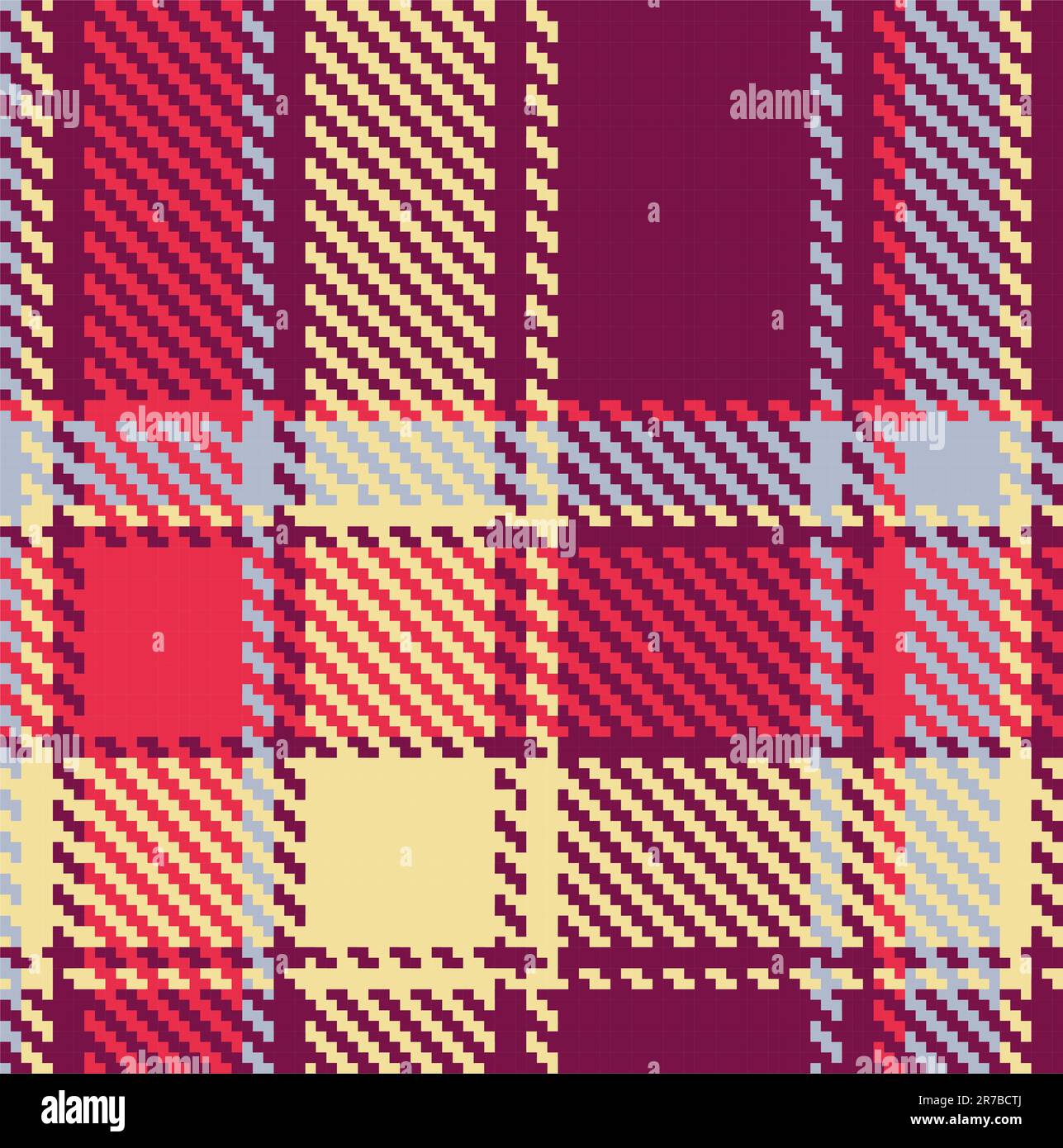 Yellow blue check tartan Stock Vector Images - Alamy