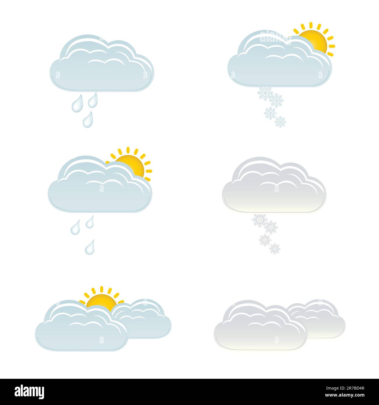 Cloudy with rain Stock Vector Images - Alamy