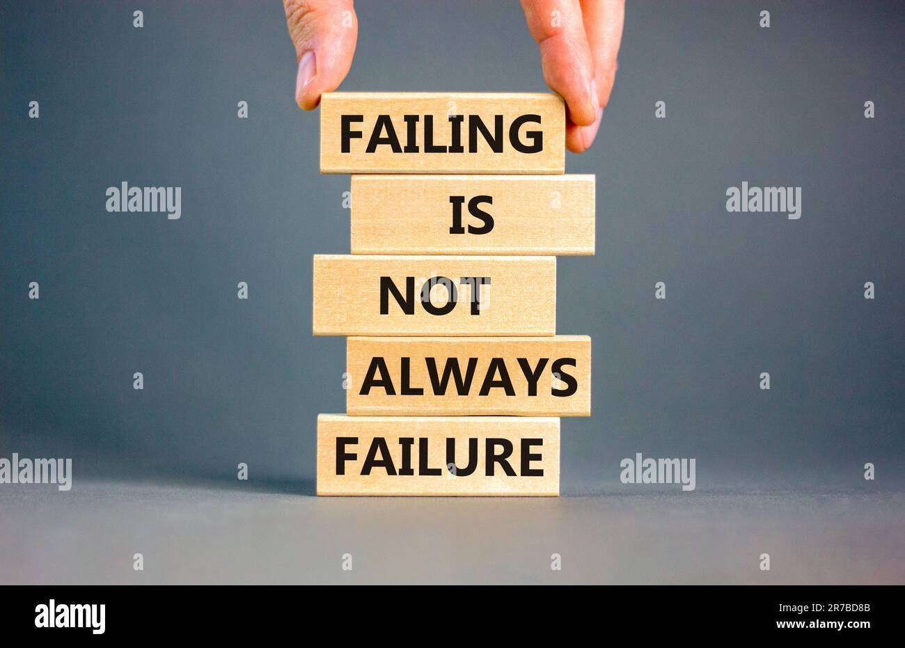 Failure or failing symbol. Concept words Failing is not always failure ...