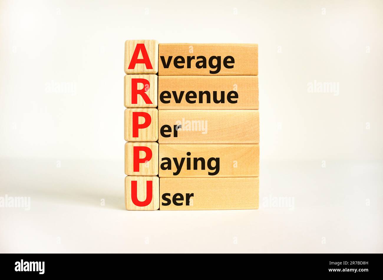 ARPPU average revenue per paying user symbol. Concept words ARPPU ...