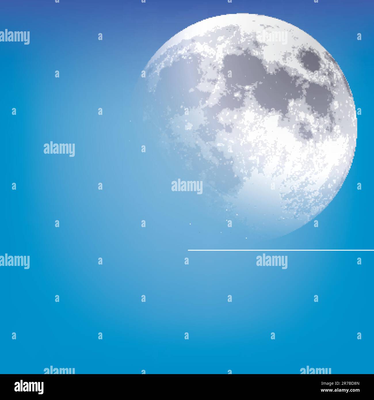 Moonrise view Stock Vector Images - Alamy