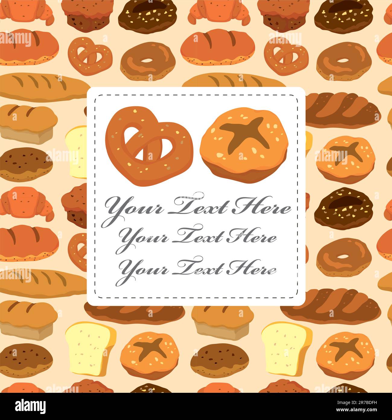 cartoon bread card Stock Vector Image & Art - Alamy