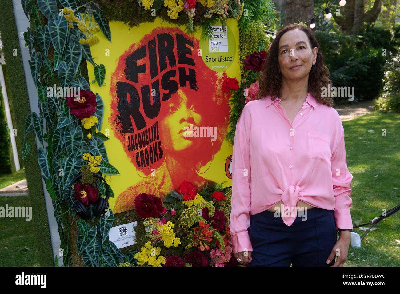 London, UK . 14 June, 2023 . Jaqueline Crooks author of Fire Rush ...