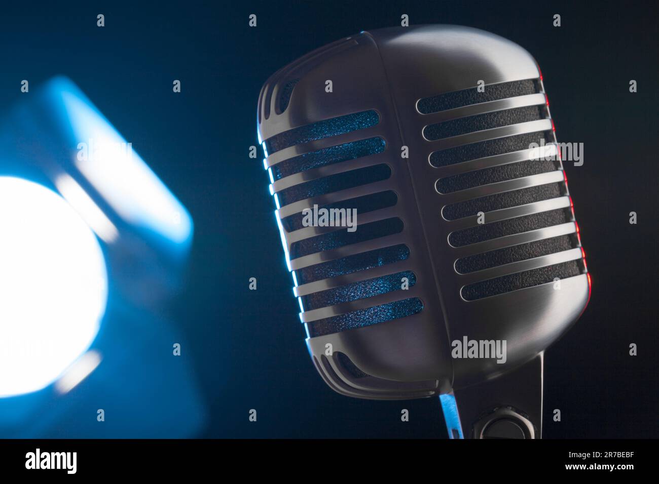 audio microphone retro style Stock Photo - Alamy