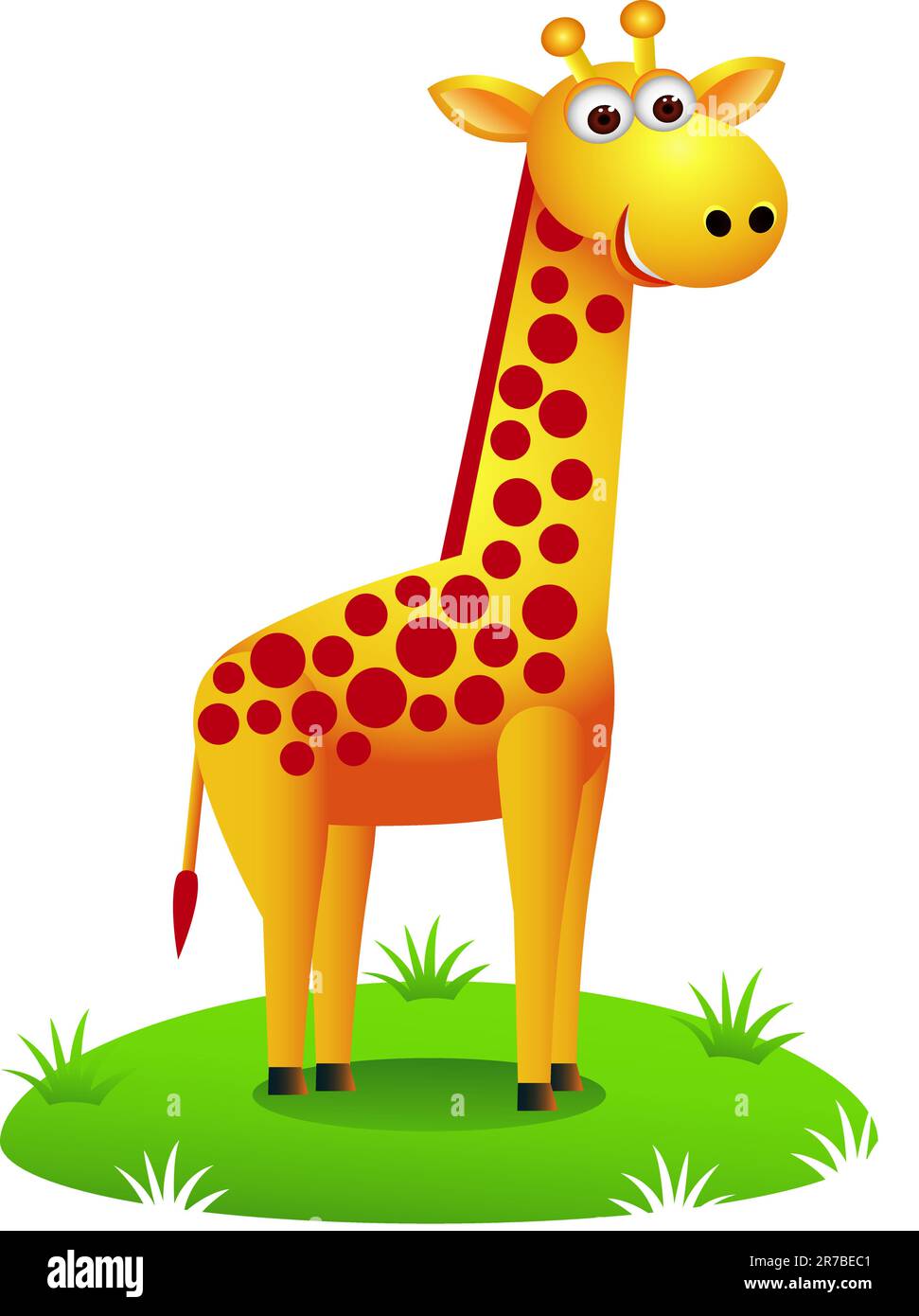 Cute giraffe cartoon Stock Vector Image & Art - Alamy
