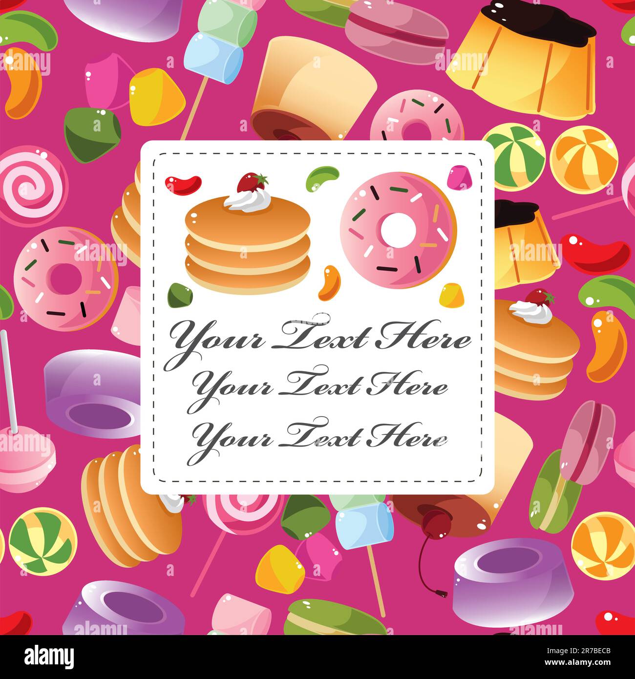 cartoon candy card Stock Vector Image & Art - Alamy