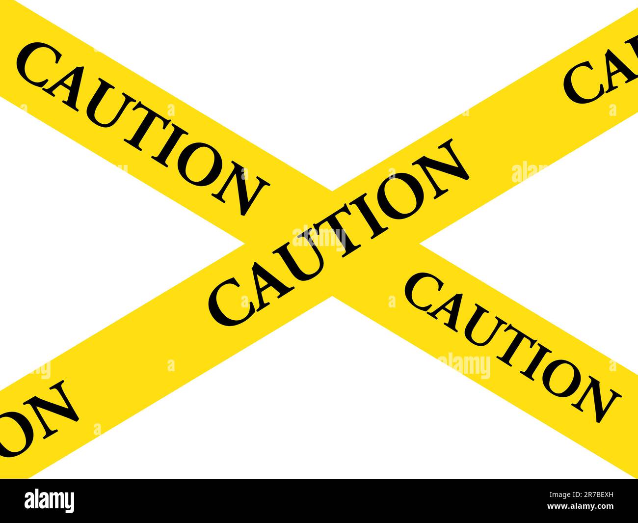 Caution - Warning tape illustration. Do not pass Stock Photo - Alamy