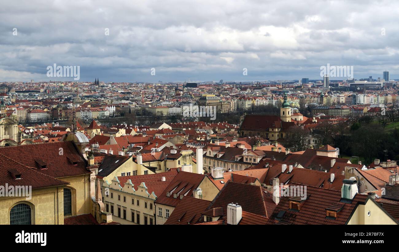 Prag Altstadt von oben Stock Photo - Alamy