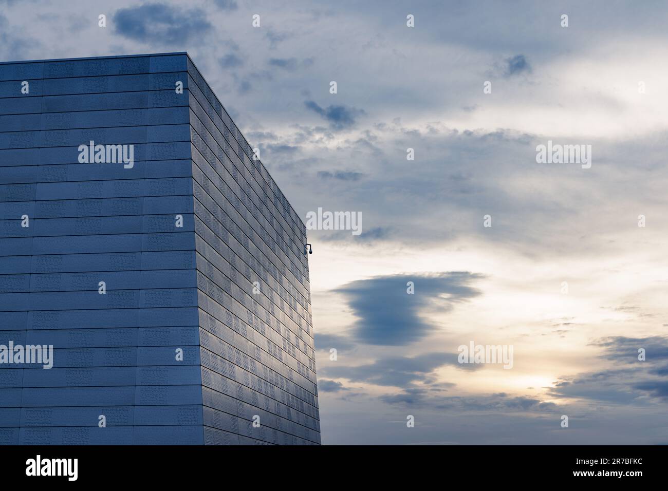 Oslo, Norway - May 2023: The monolithic, windowless, aluminium covered ...