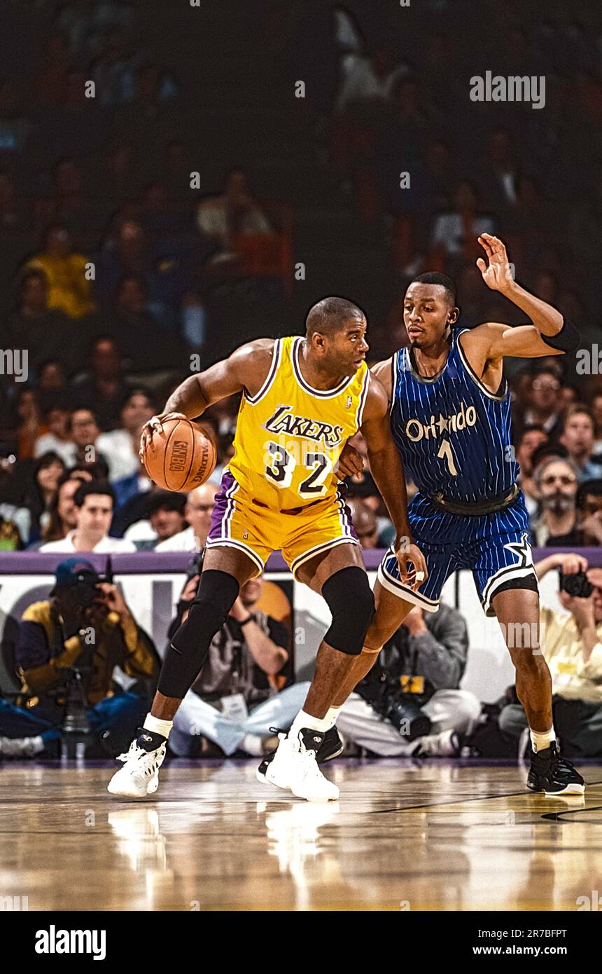 Magic johnson lakers hi-res stock photography and images - Alamy