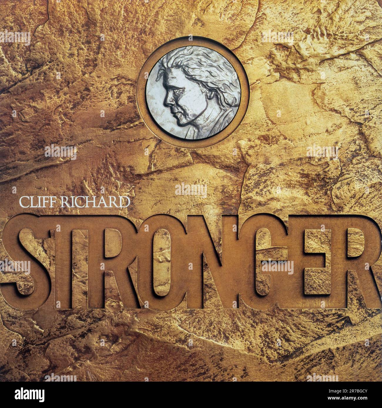 Stronger, album by Cliff Richard, vinyl record cover Stock Photo - Alamy