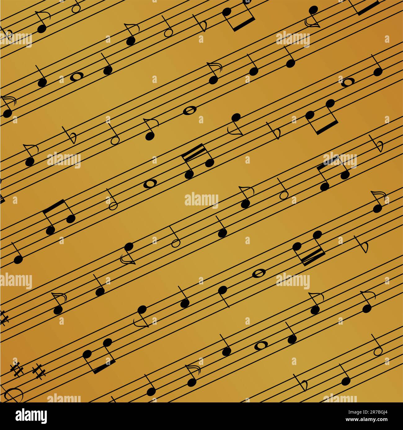 Musical notes on the sheet Stock Vector Image & Art - Alamy
