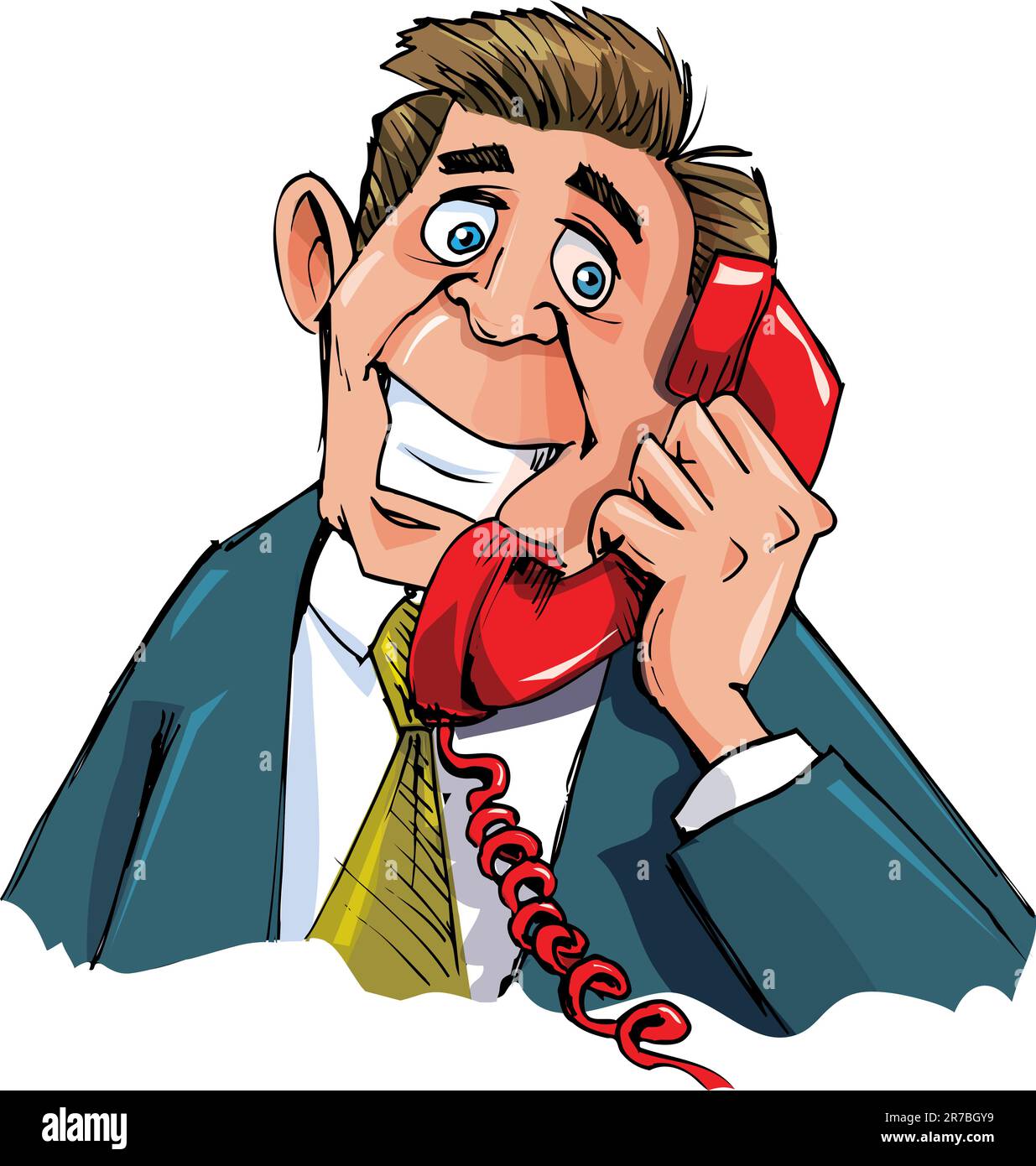 Office smiling Stock Vector Images - Alamy