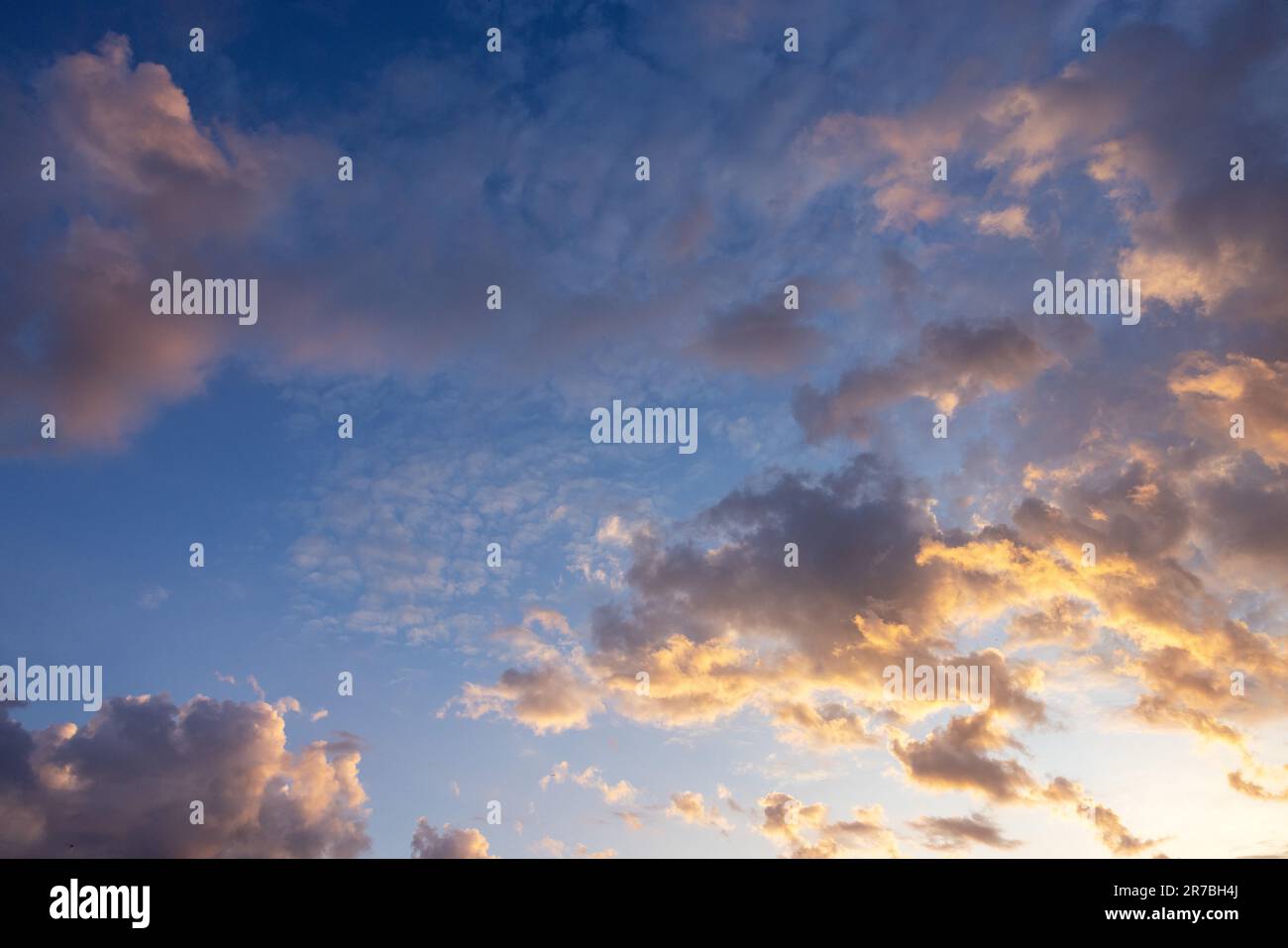 Nice cloudy sky at sunrise Stock Photo - Alamy