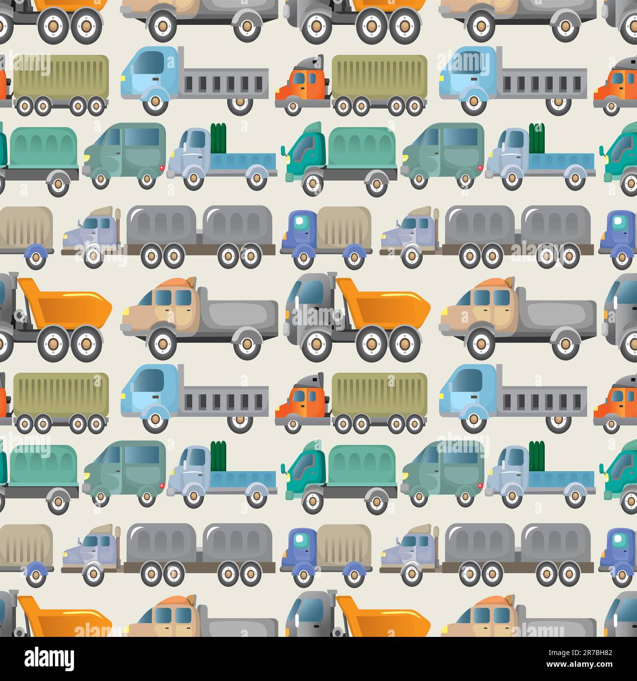 seamless truck pattern Stock Vector Image & Art - Alamy