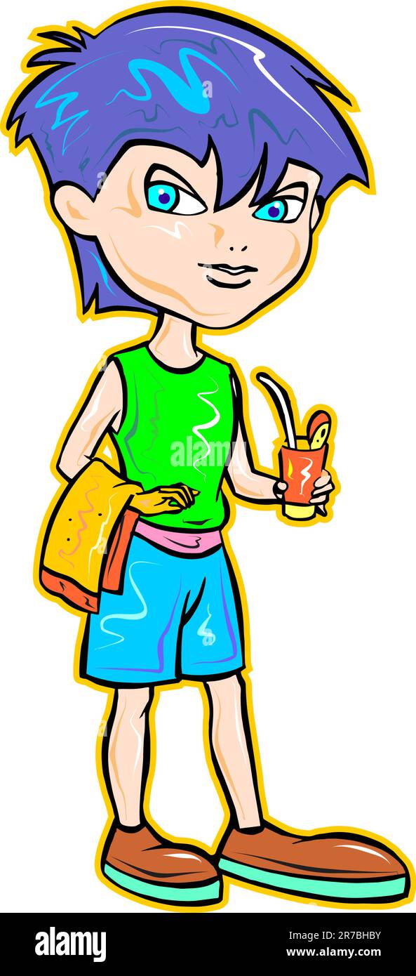 Handsome boy picture Stock Vector Images - Alamy