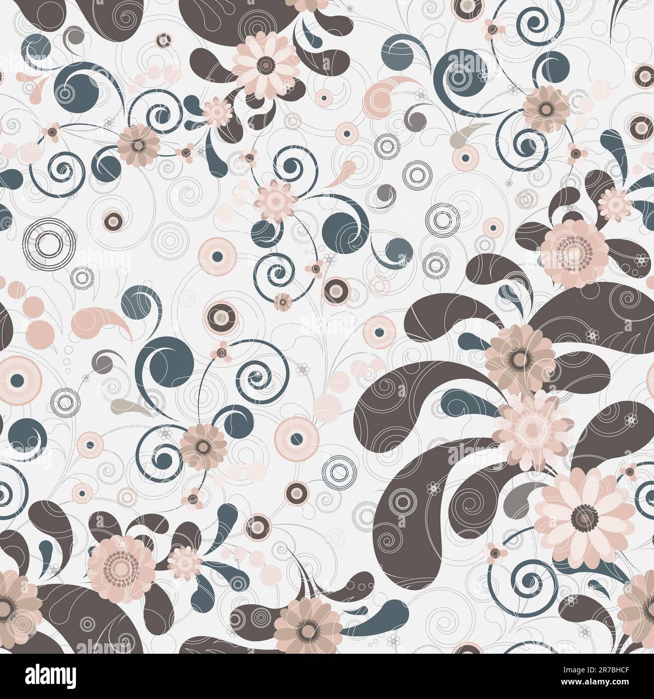 Floral seamless background of elegant colors Stock Vector Image & Art ...