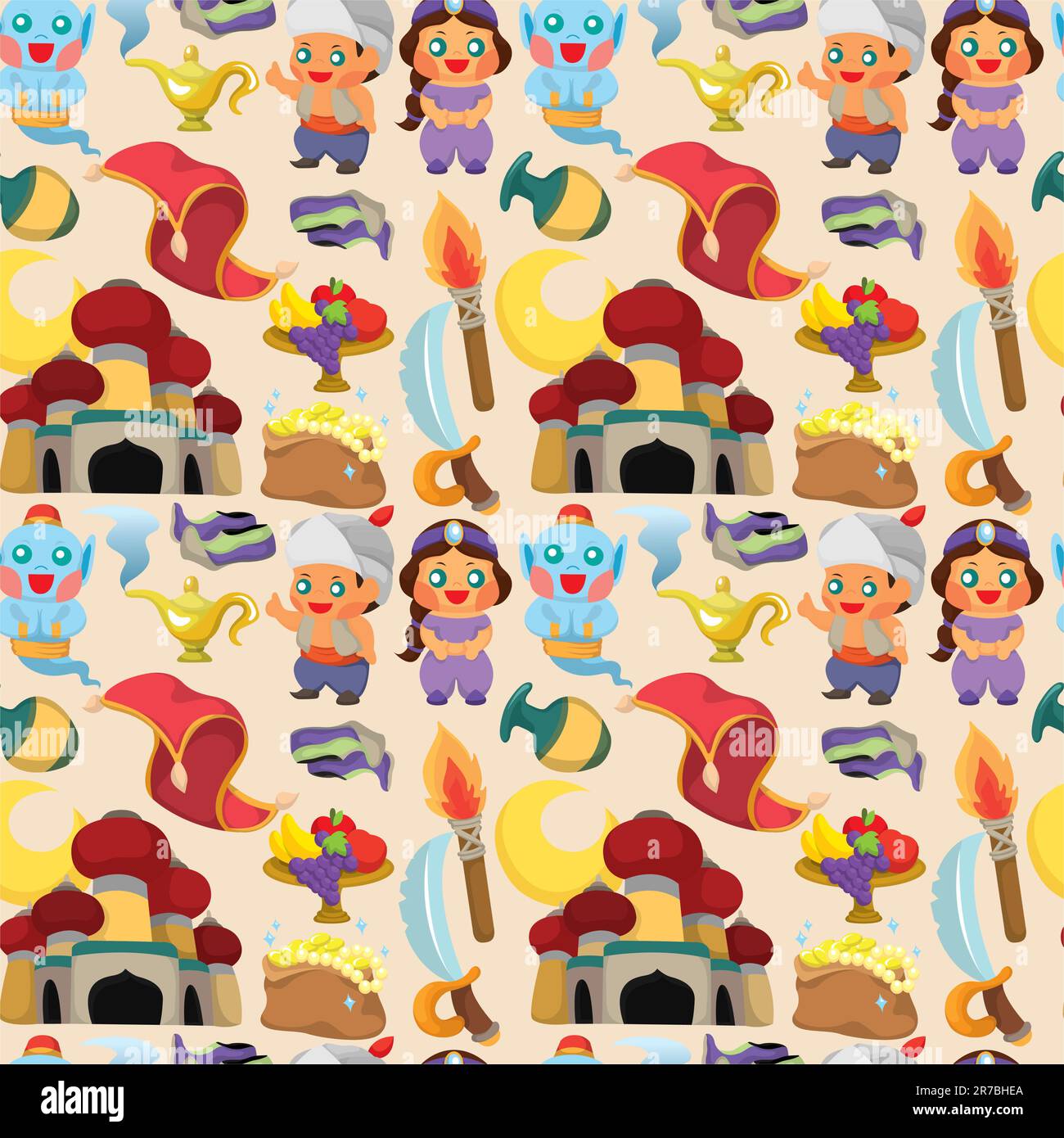 Lamp of aladdin Stock Vector Images - Alamy