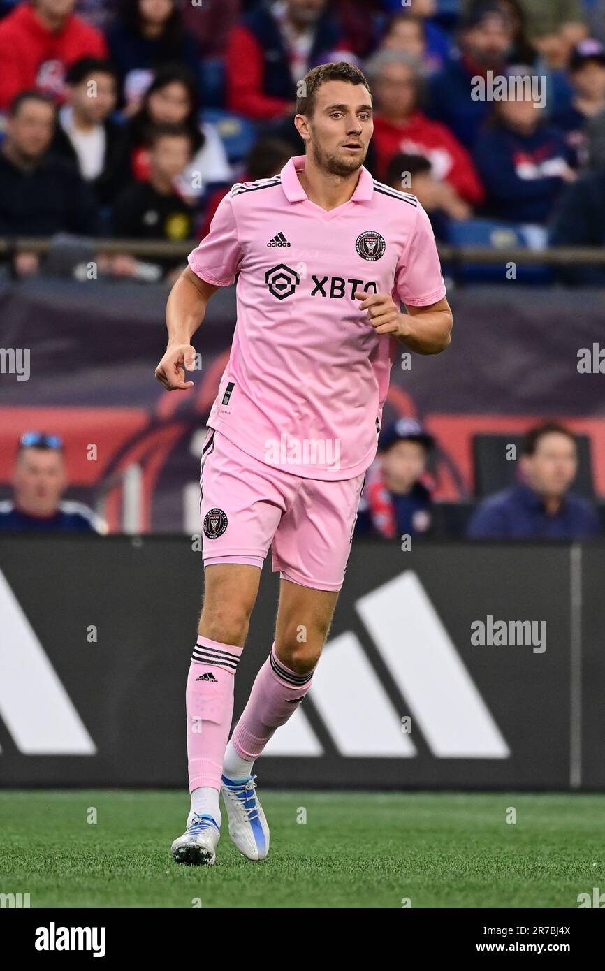 June 10, 2023; Inter Miami defender Christopher McVey (4) in game action during the first half ...