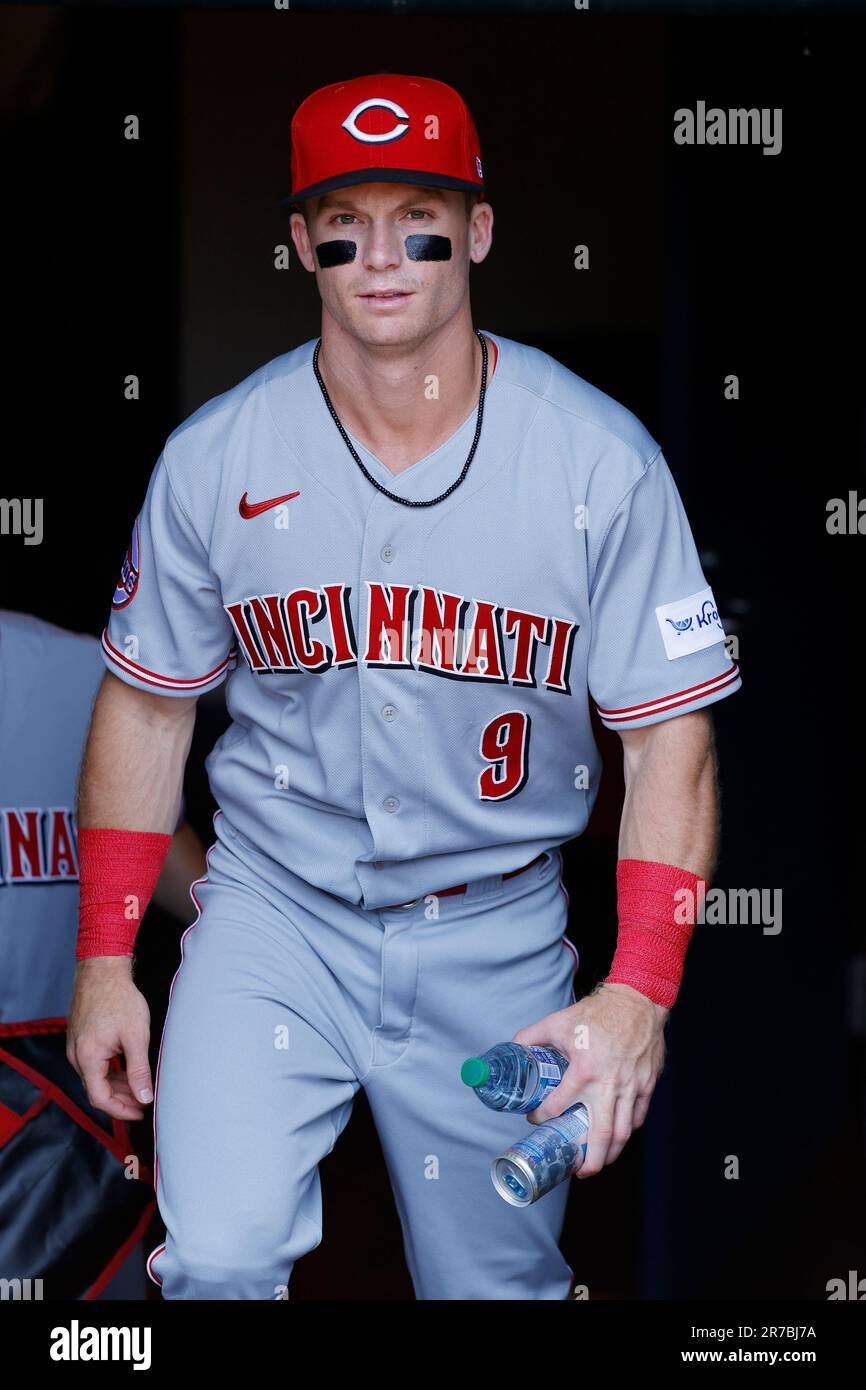 ST. LOUIS, MO - JUNE 10: Cincinnati Reds shortstop Matt McLain (9 ...