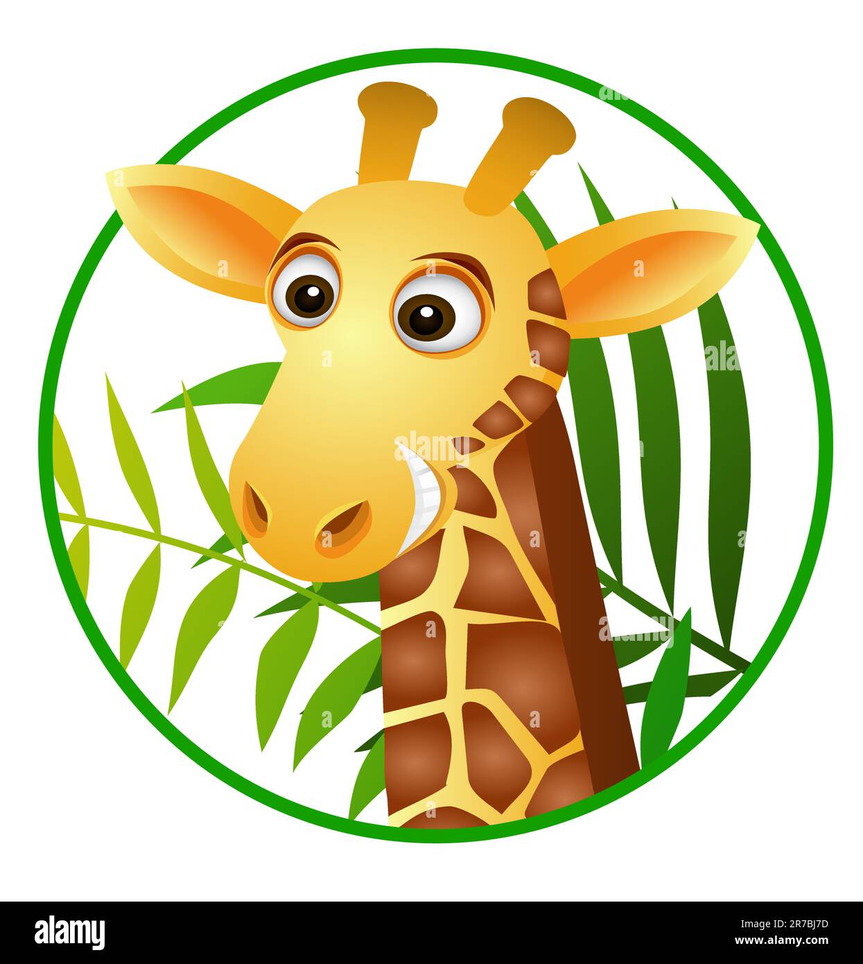 Cute giraffe cartoon Stock Vector Image & Art - Alamy