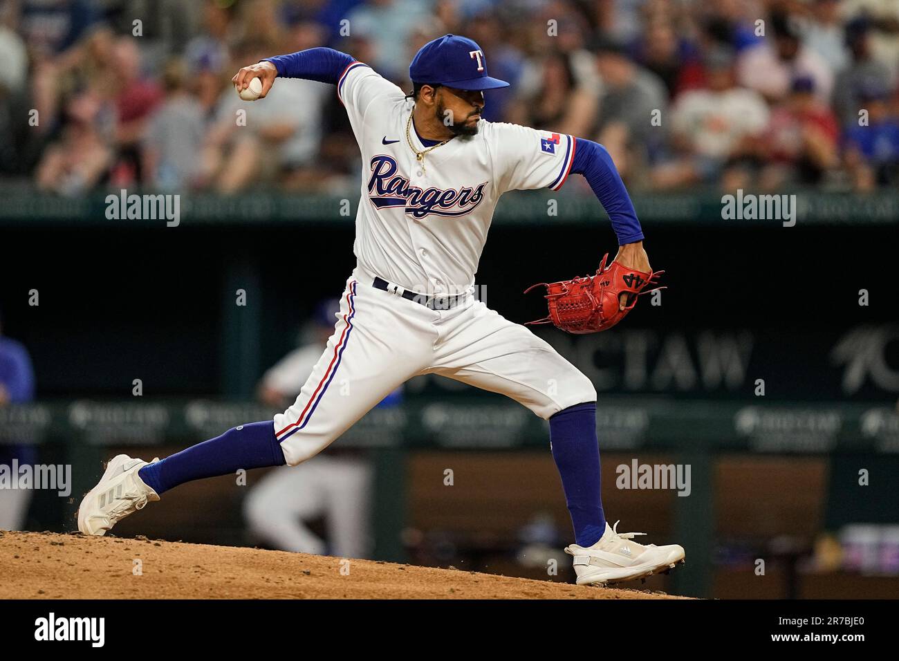 Texas Rangers relief pitcher Grant Anderson pitches during the sixth ...