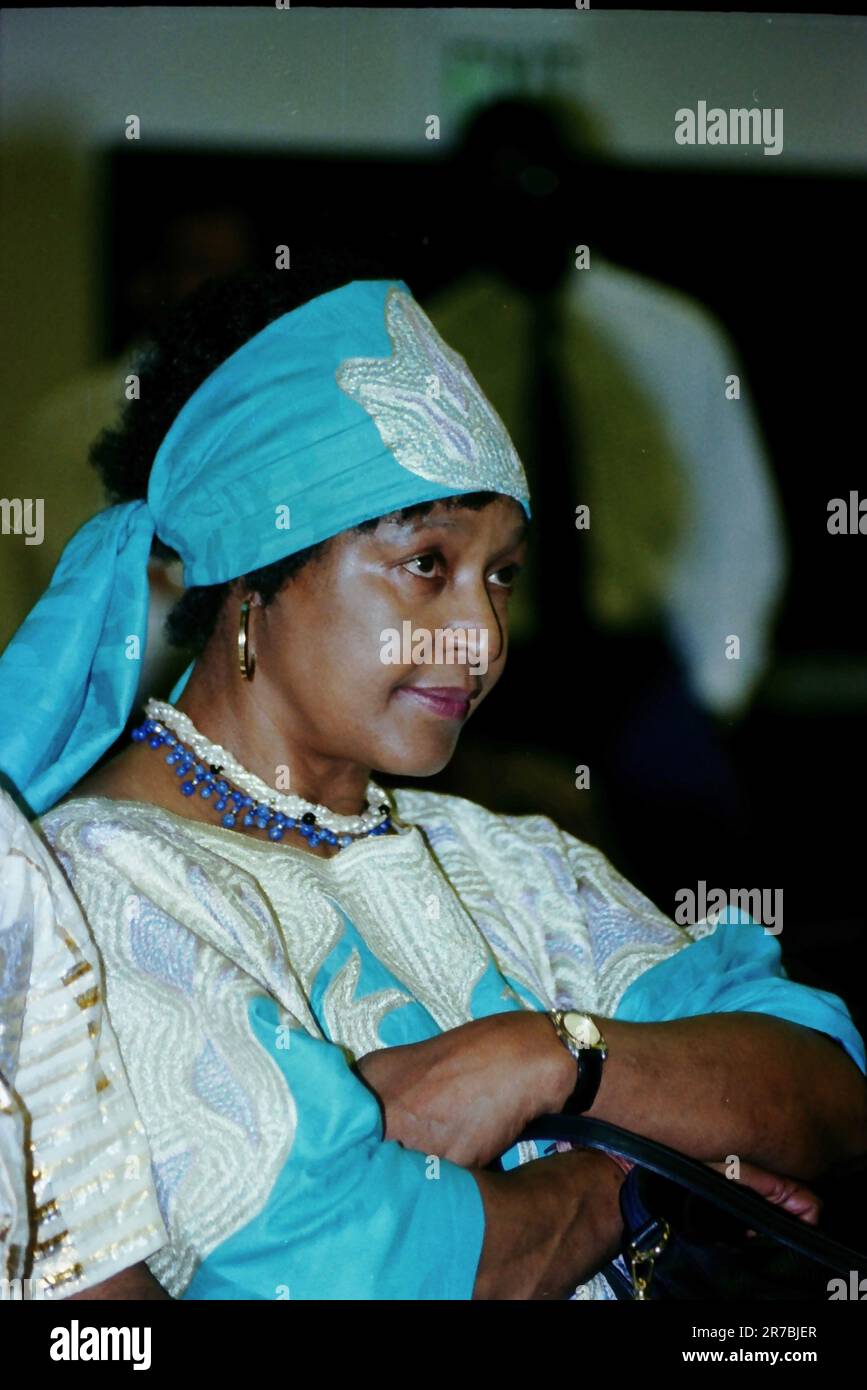 A portrait of Winnie Madikizela-Mandela, an Anti-Apartheid activist ...