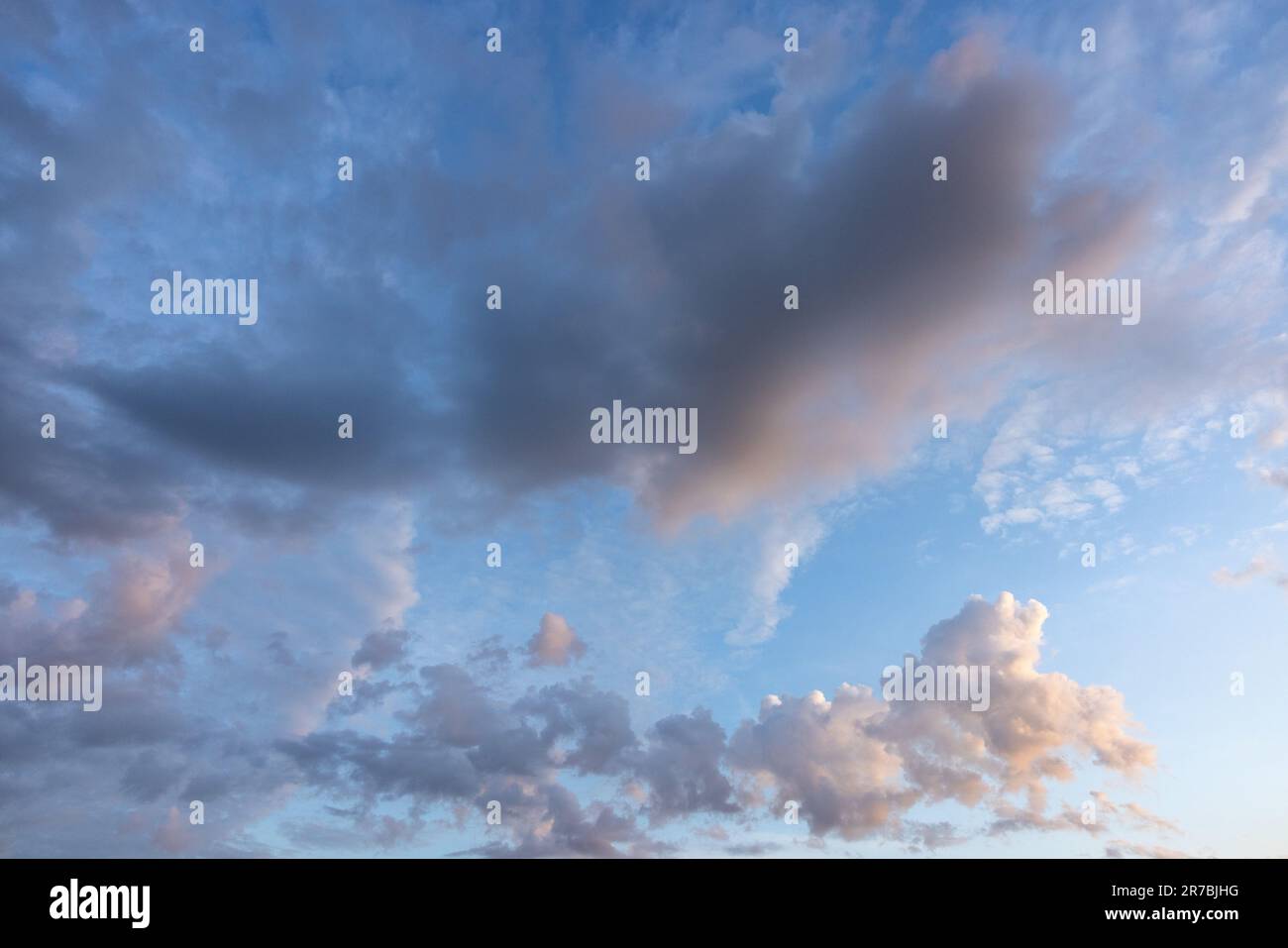 Nice cloudy sky at sunrise Stock Photo - Alamy