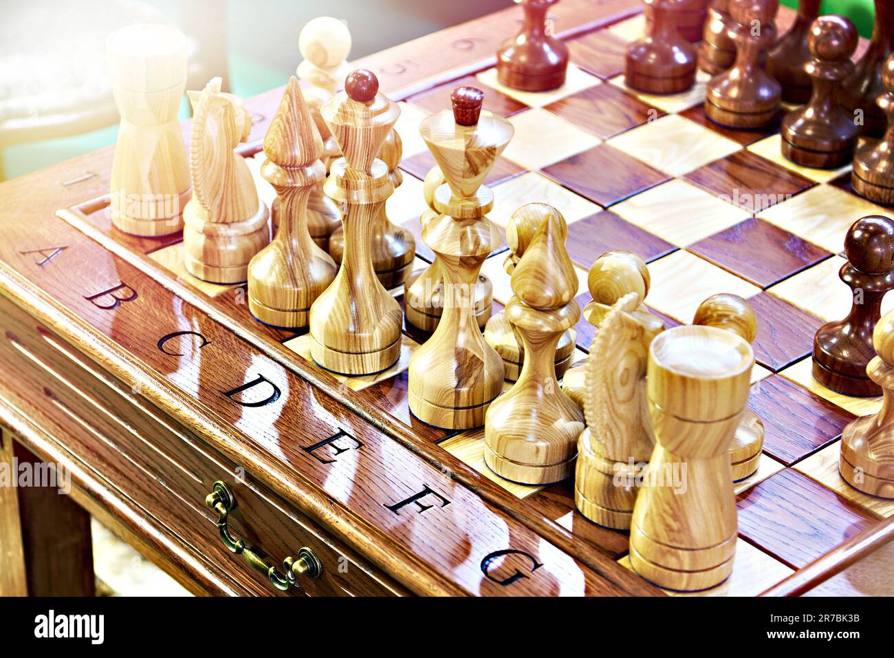 Vintage chessboard hi-res stock photography and images - Alamy