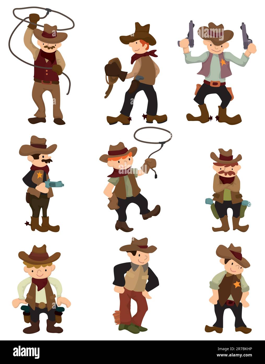 cartoon cowboy icon Stock Vector Image & Art - Alamy