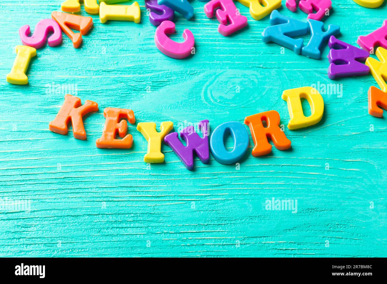 Multiple colored letters Stock Photo - Alamy