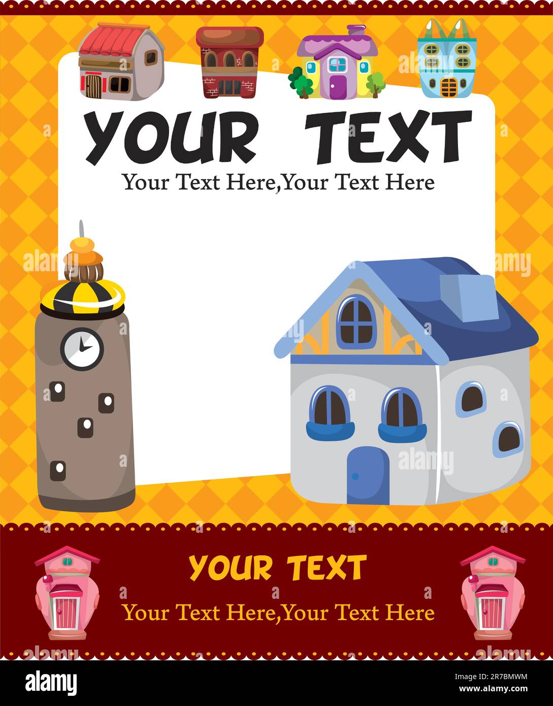 cartoon house card Stock Vector Image & Art - Alamy