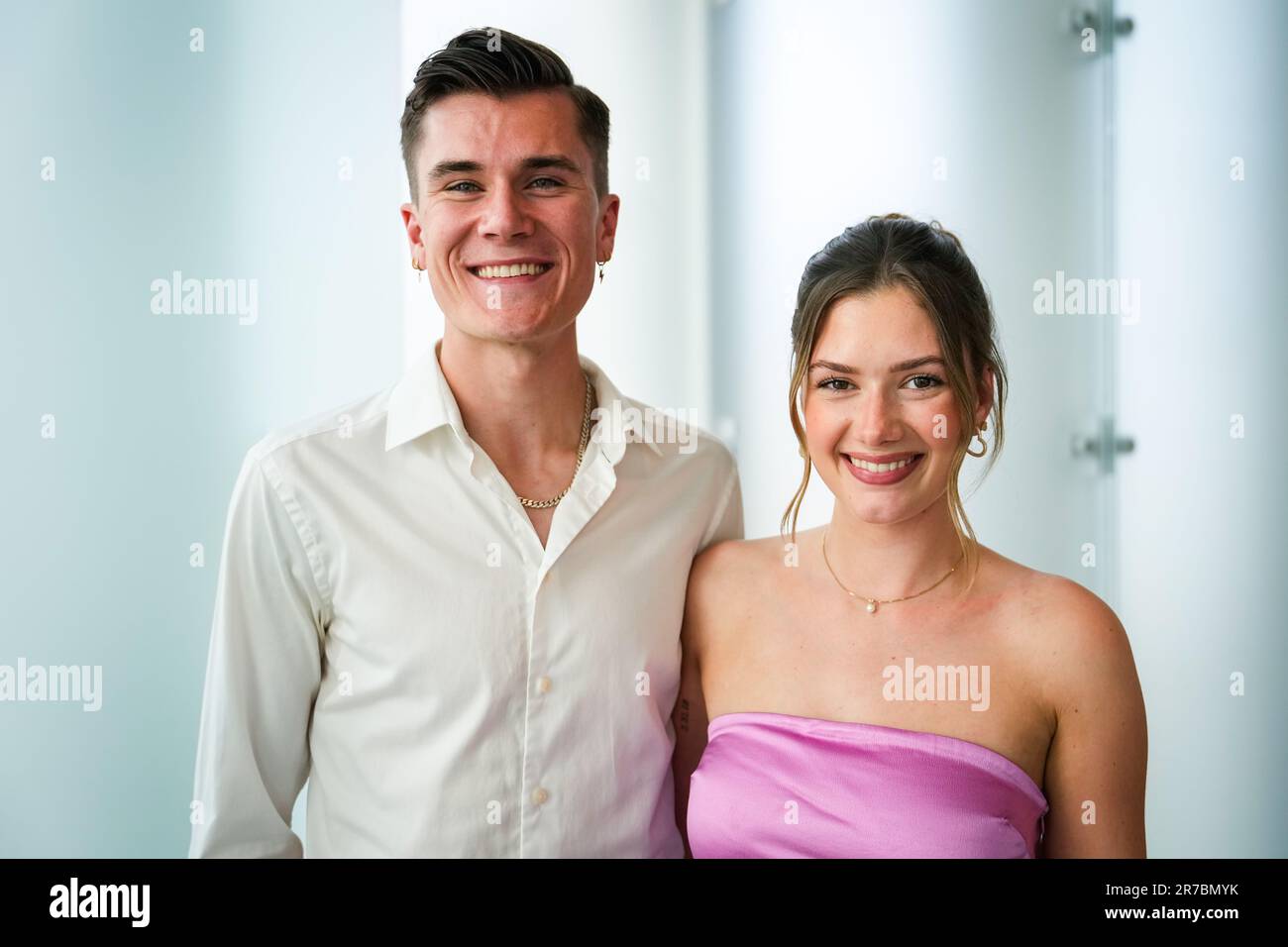 Oslo 20230614.Athlete Jakob Ingebrigtsen and partner Elisabeth Asserson ...