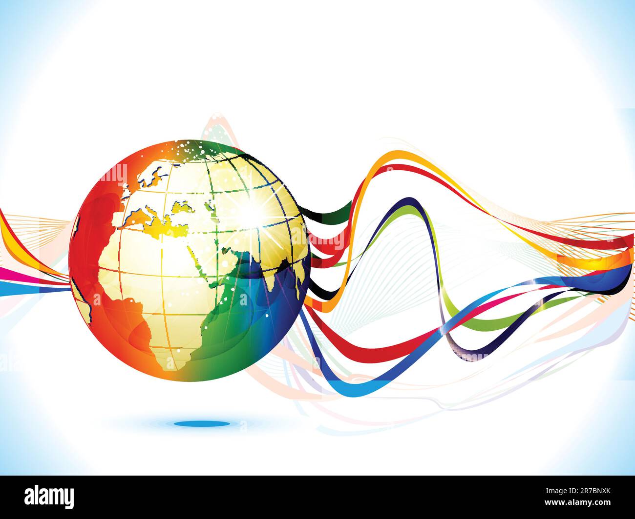 abstract colorful corporate background globe vector illustration Stock ...